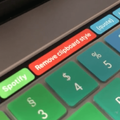 Remove Text Format Using The TouchBar Thomas Kekeisen Thomaskekeisen de